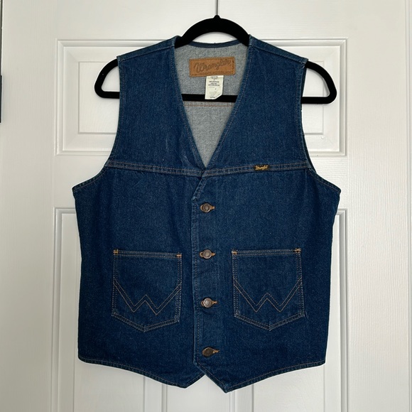 Wrangler | Jackets & Coats | Vintage Wrangler Denim Vest | Poshmark